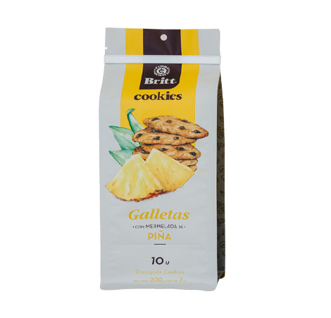 Britt - Costa Rica - Tropical Cookies - PINEAPPLE - 6oz — Alta Gama Foods